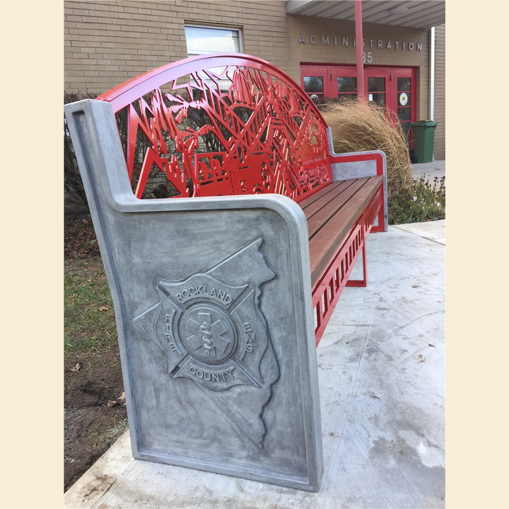 Rockland Fire Training Center Art Benches